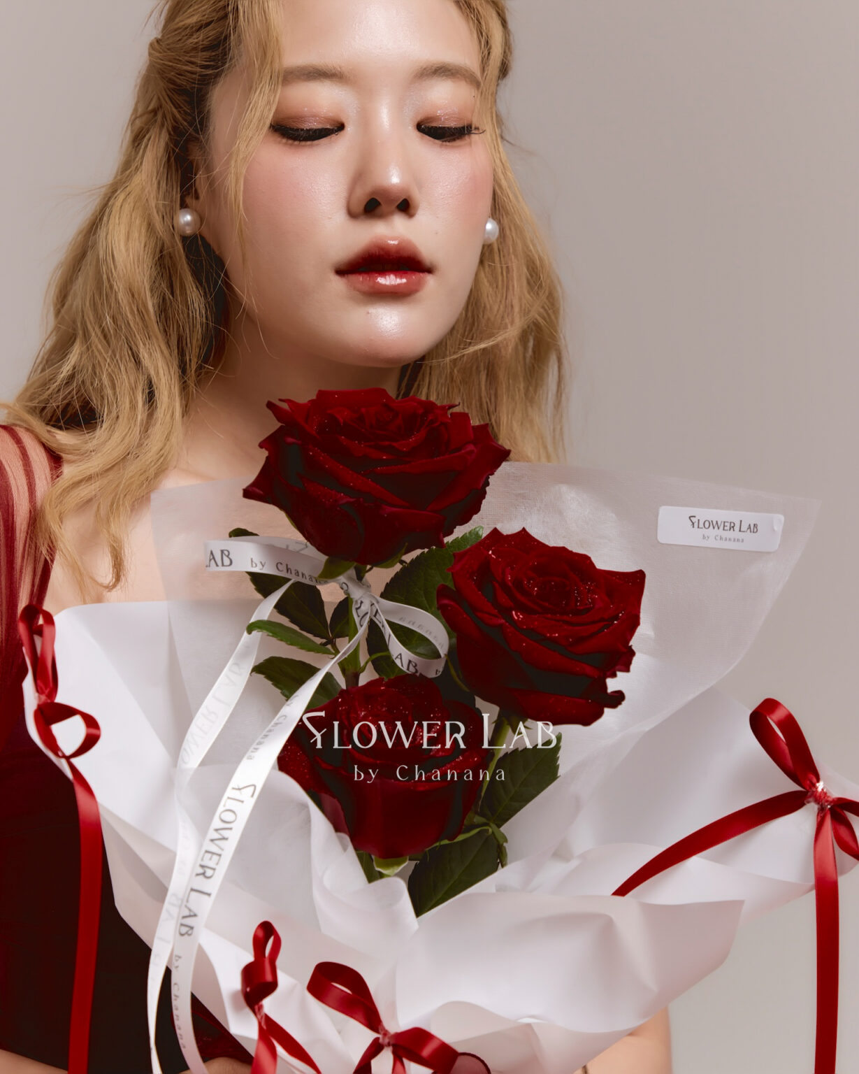 FER-3 | Bouquet of 3 Red Ecuador Roses | Flowerlab